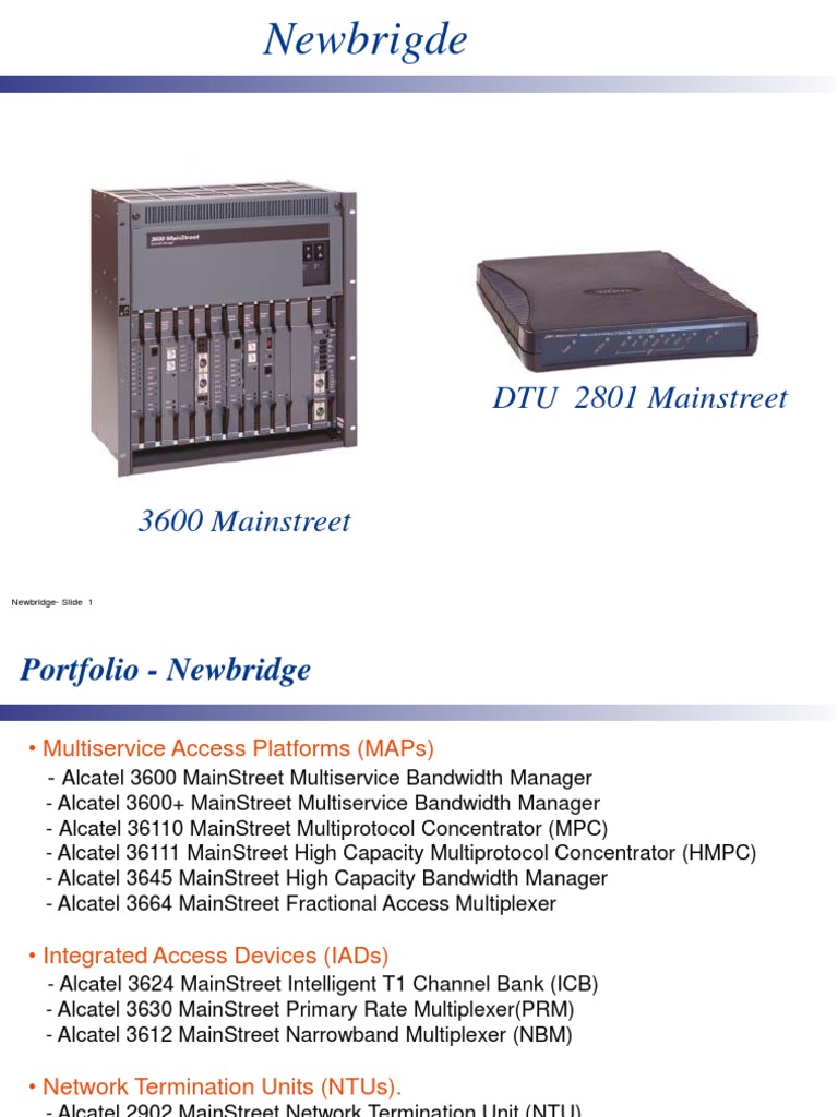 Portfólio de Dispositivos Alcatel MainStreet | PDF | Padrões de ...