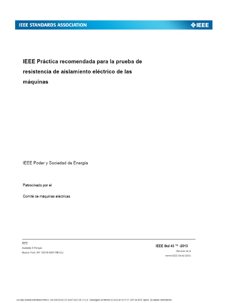 Ieee STD 43-2013 Spanish | PDF