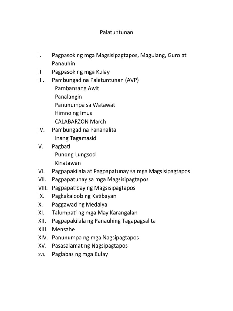 Daloy NG Programa 2 | PDF