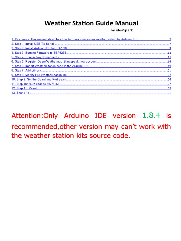 Guide Manual (Read Me First) | PDF | Arduino | Zip (File Format)