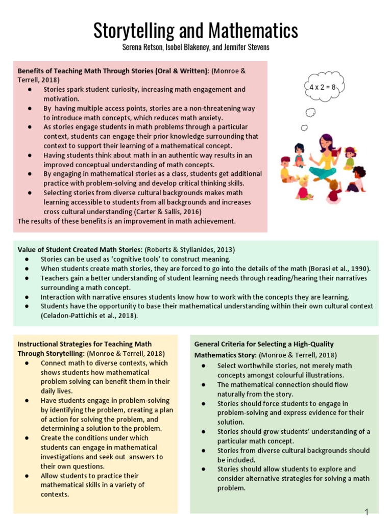 Storytelling and Math | PDF | Storytelling | Teaching Mathematics