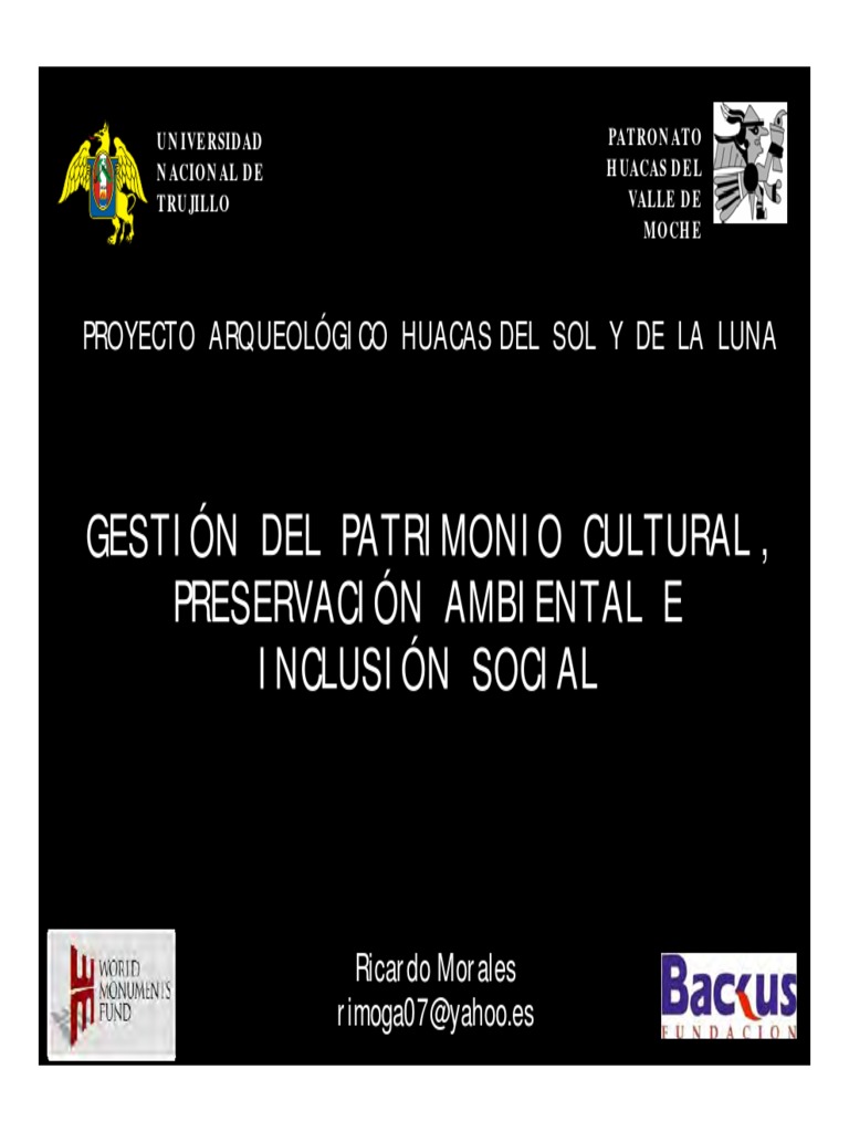 Gestión sostenible del patrimonio cultural: El exitoso modelo de gestión del Proyecto ...