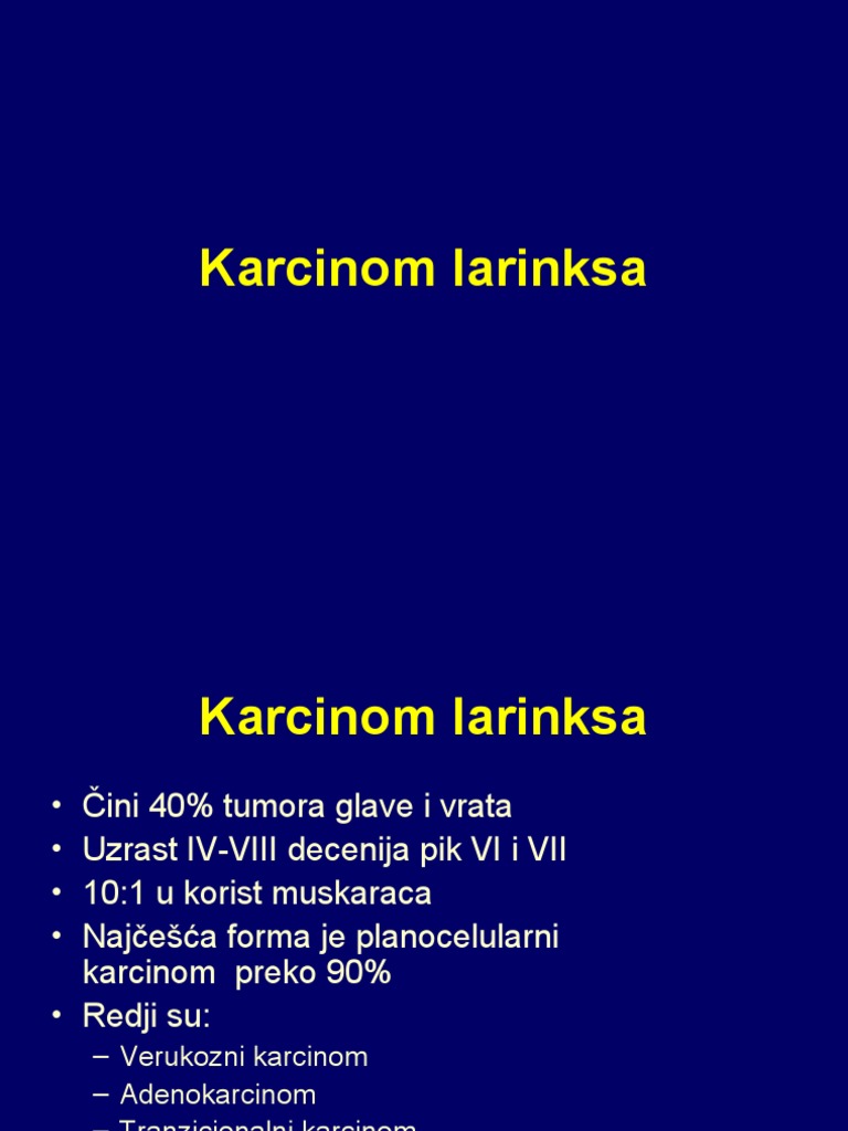 Karcinom Larinksa | PDF