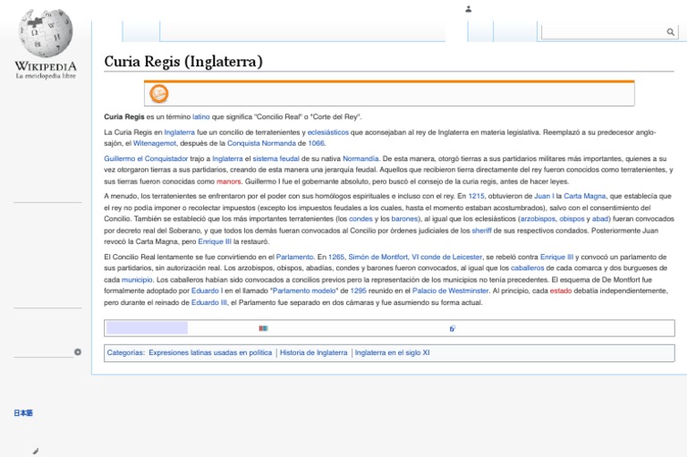 Curia Regis (Inglaterra) - Wikipedia, La Enciclopedia Libre | PDF ...