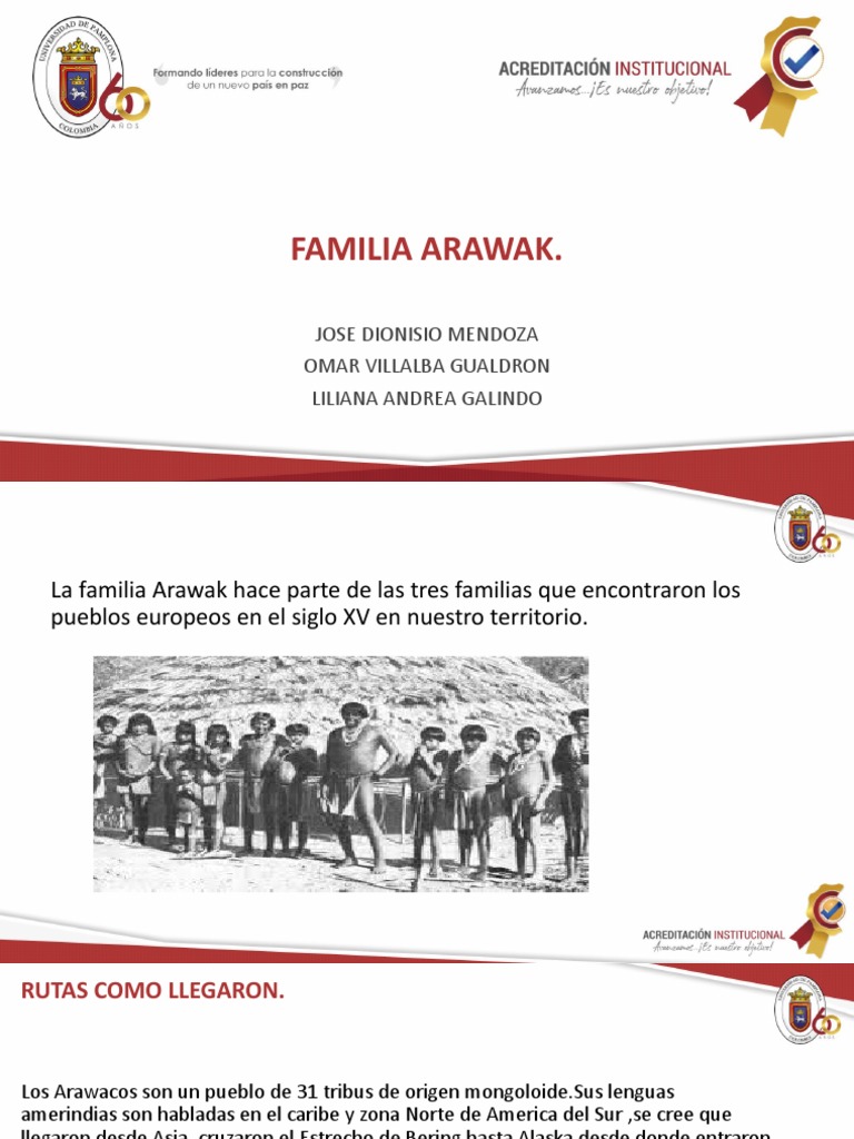 Características de la familia Arawak | PDF | Américas | Colombia
