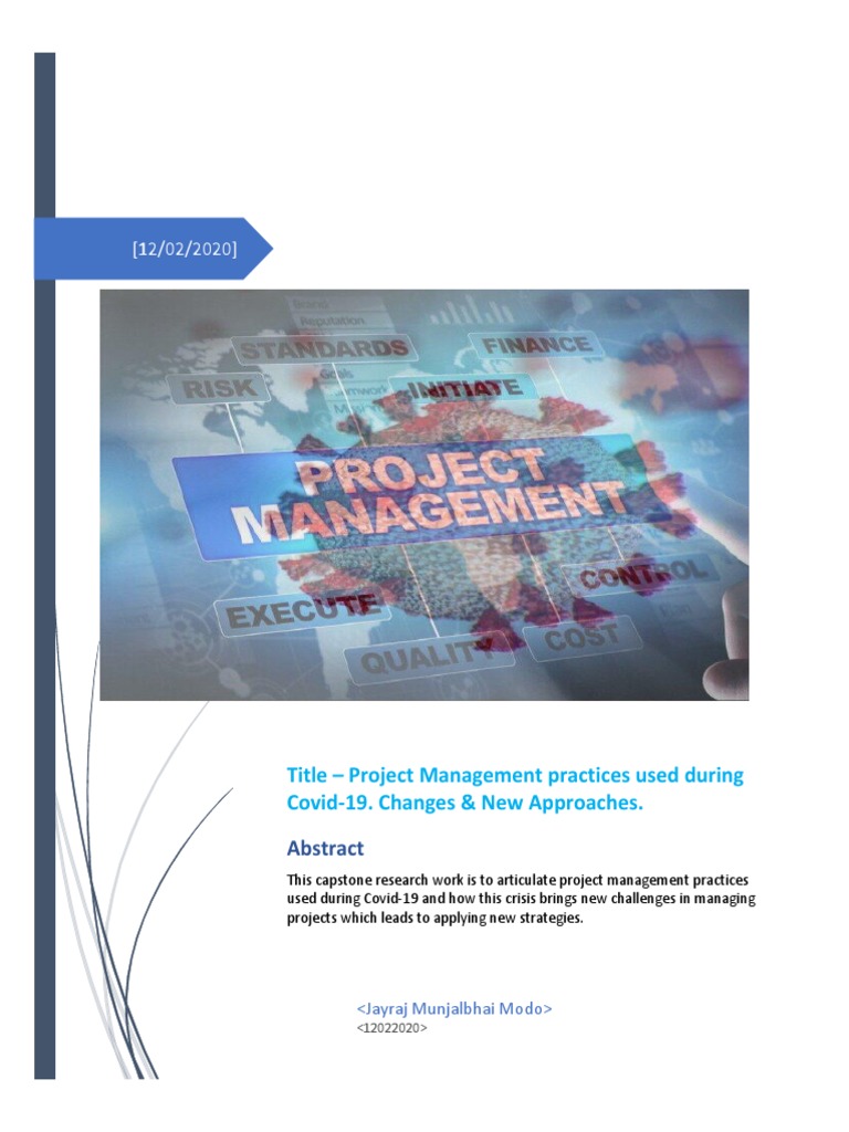 Title - Project Management Practices Used During Covid-19. Changes ...
