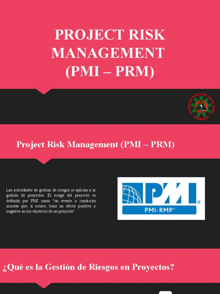 Gestión de Riesgos en Proyectos PMI | PDF | Riesgo | Gestión de proyectos