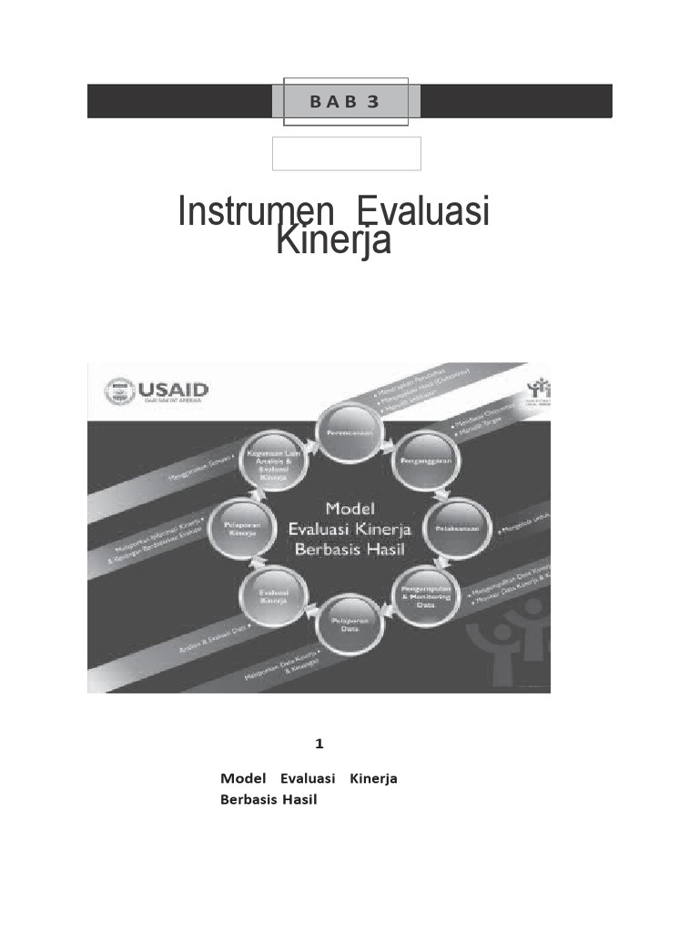 Bab 3 Instrumen Evaluasi Kinerja | PDF