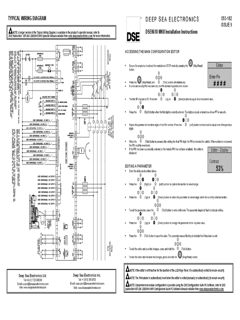 DSE8610 MKII Installation Instructions | PDF | Transformer | Personal ...