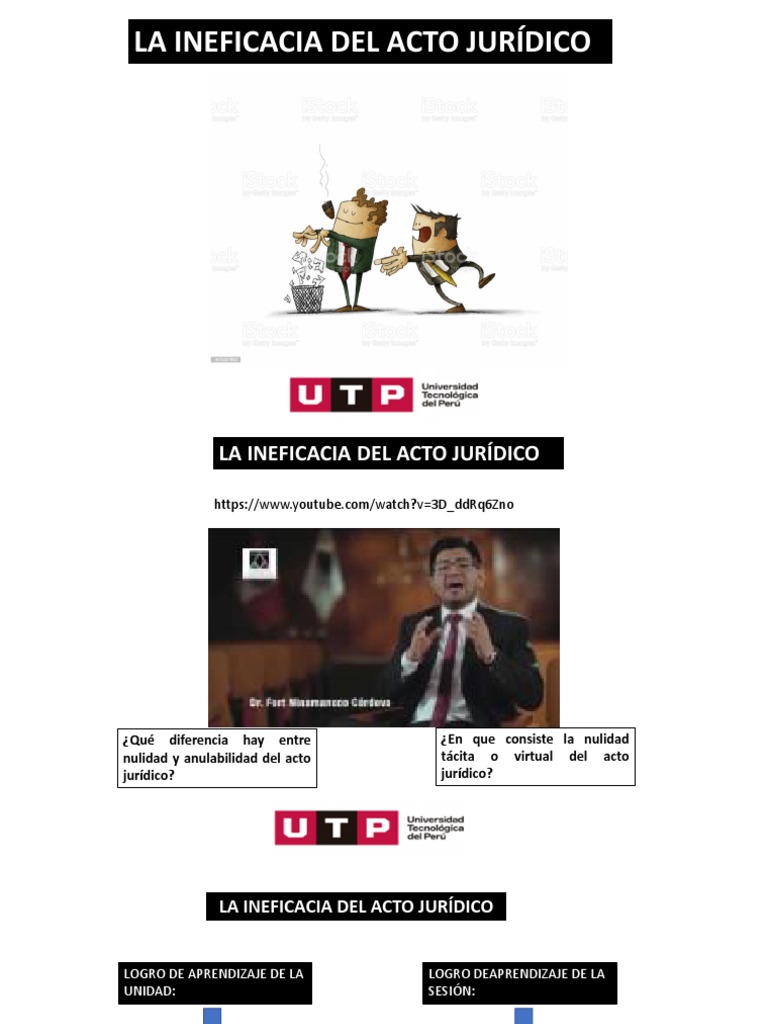 Ineficacia del Acto Jurídico | PDF | Nulo (ley) | Instituciones sociales