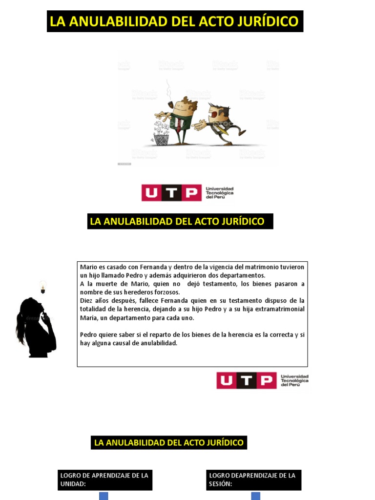 S12.s01.ANULABILIDAD DEL ACTO JURÍDICO | PDF | Intención (Derecho Penal) | Nulo (ley)