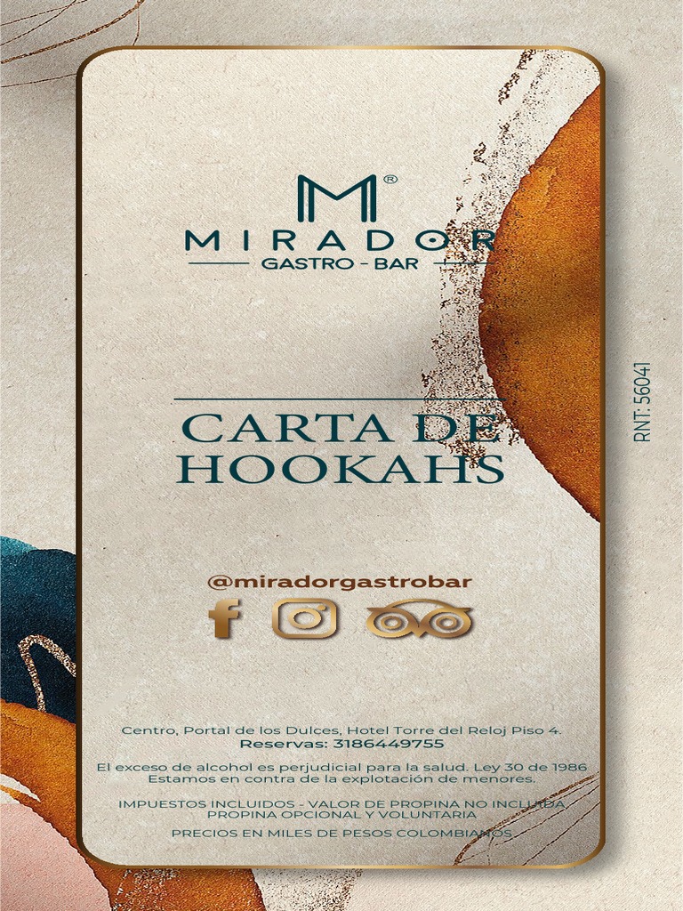 Menu Hookah | PDF