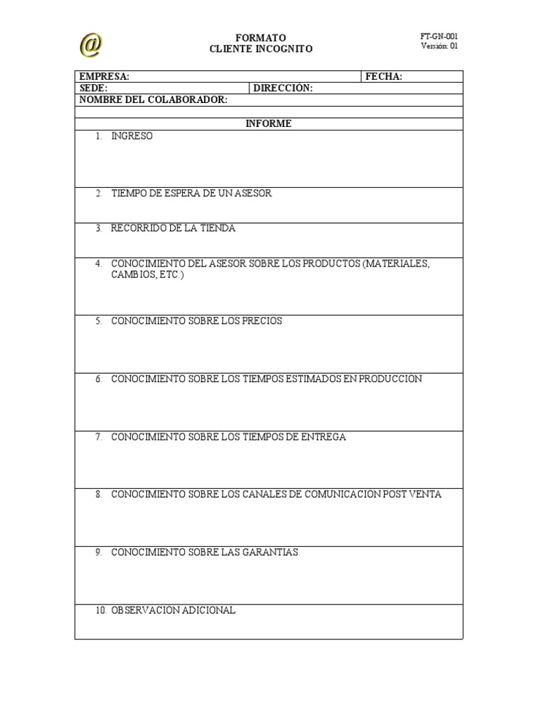 Cliente Incognito | PDF