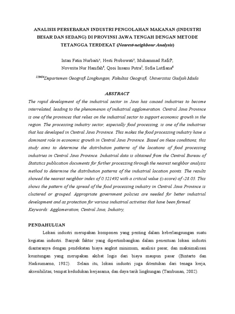 Aglomerasi Industri | PDF | Science | Science And Technology