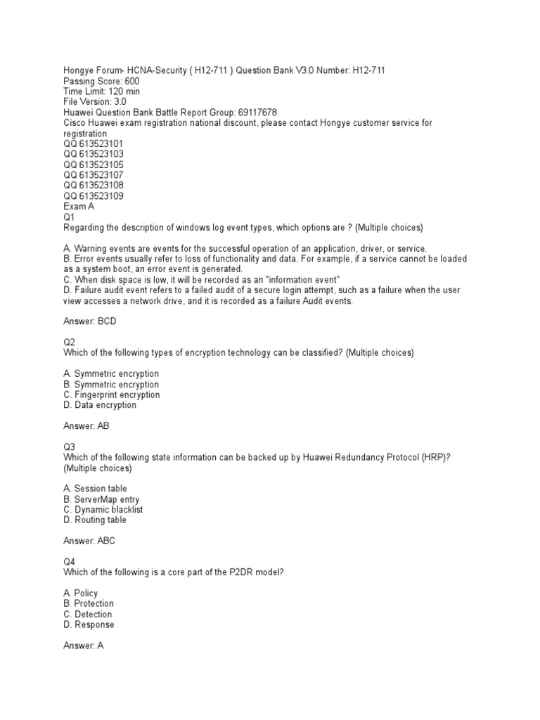HCIA Security V3.0 Converti - Formatted | PDF | Virtual Private Network | Computer Network