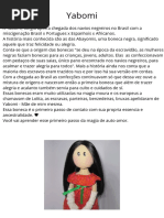 História Da Boneca Abayomi para Imprimir | PDF