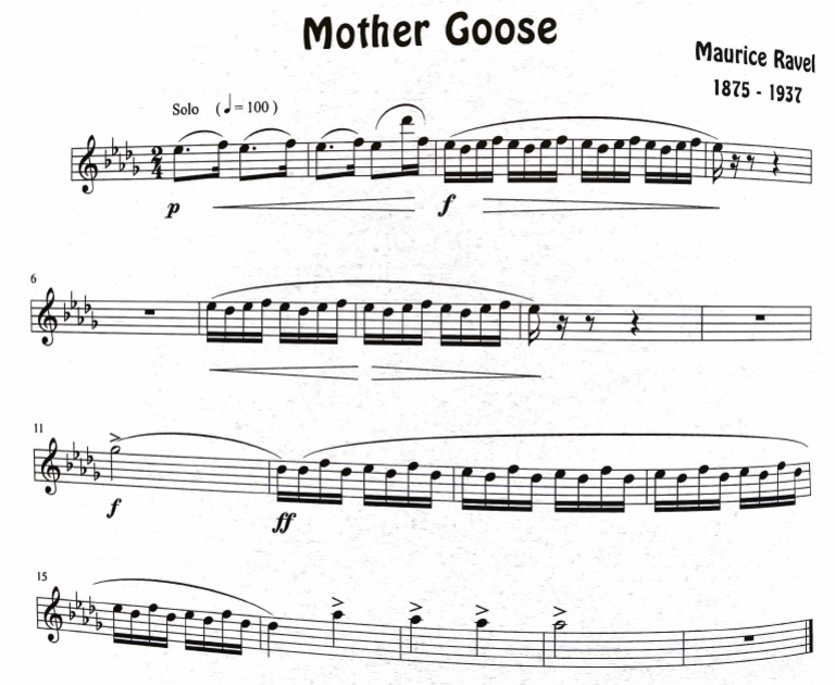 Mother Goose Suite | PDF