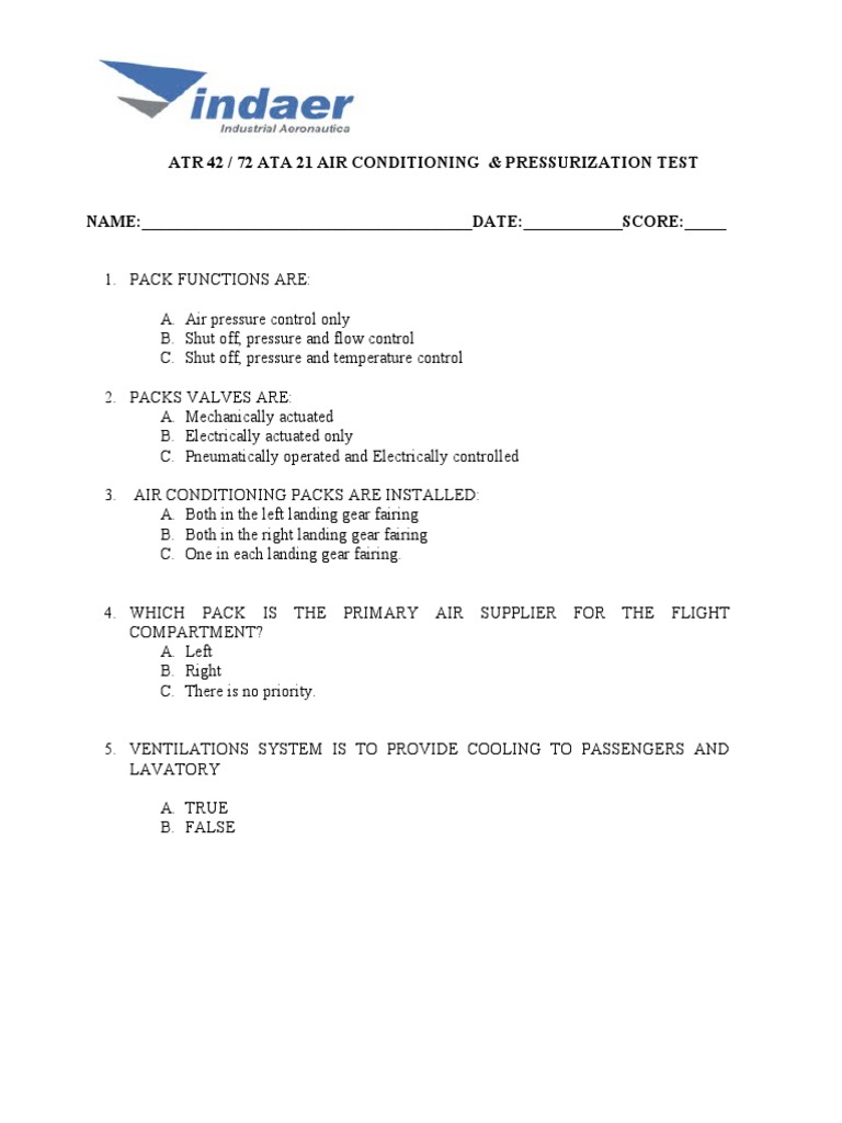 Ata 21 Test | PDF