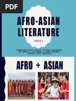 Afro-Asian Literature Course Overview | PDF | Curriculum | Lesson Plan