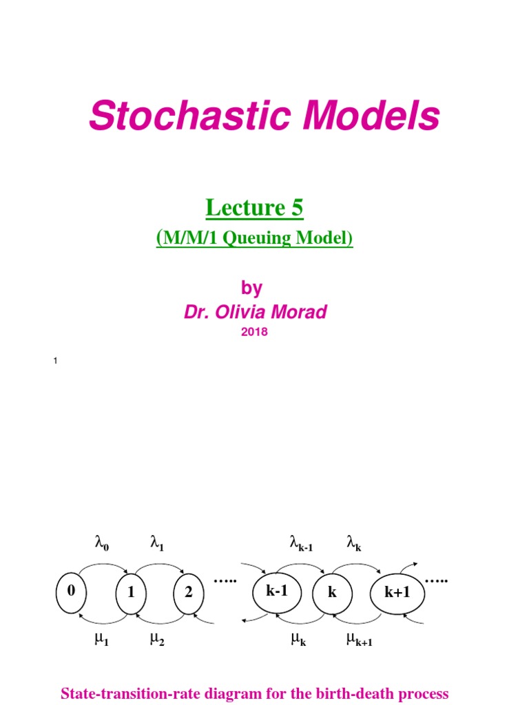 Stochastic Models M M 1 Queuing Model Pdf Physics Analysis