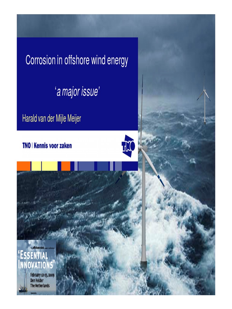 Corrosion in Offshore Wind Energy. A Major Issue | PDF | Offshore Wind ...