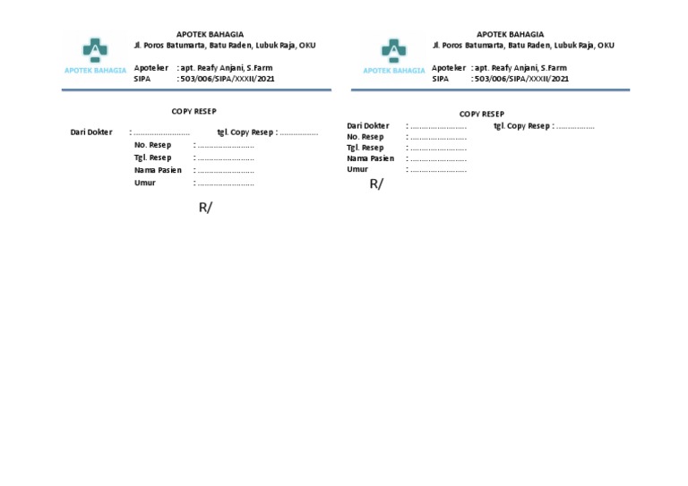 Copy Resep | PDF