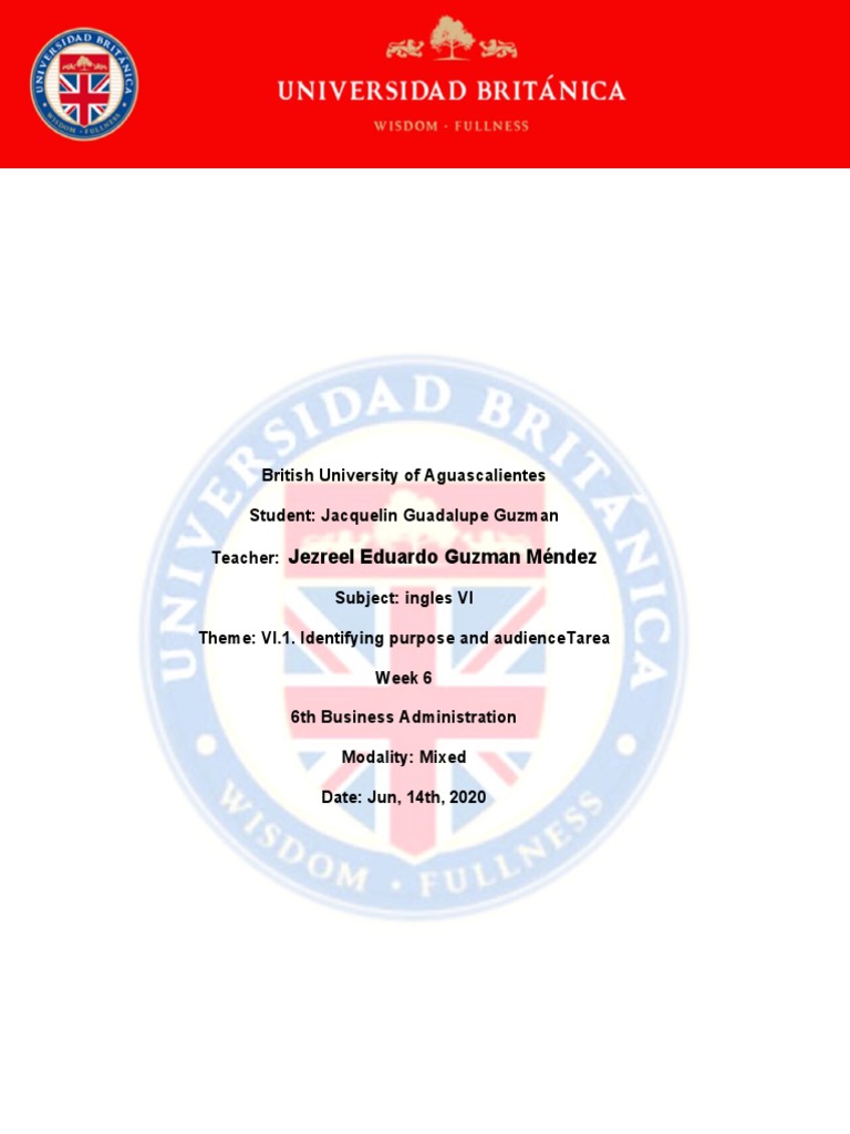 Identifying Purpose and Audience | PDF