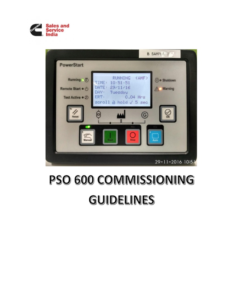 PSO 600 Controller Commissioning Guide | PDF | Switch | Mains Electricity