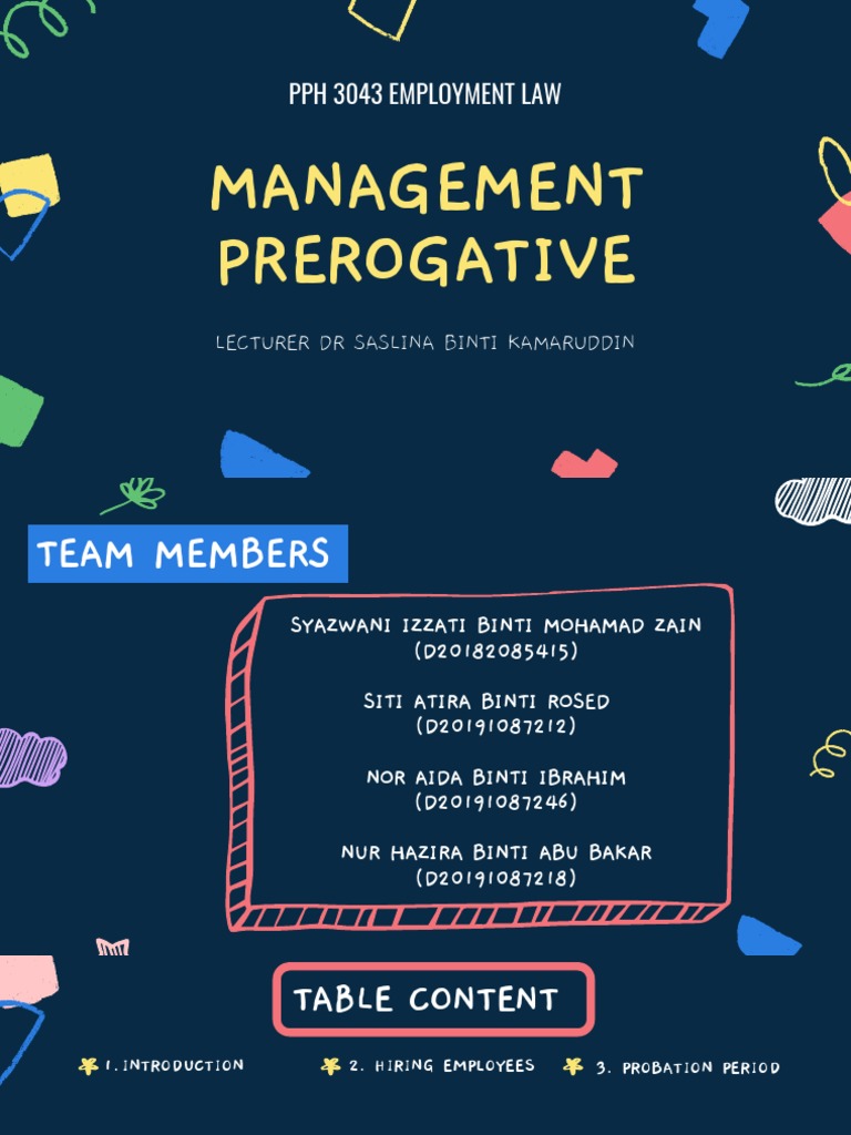Management Prerogative | PDF | Probation | Employment