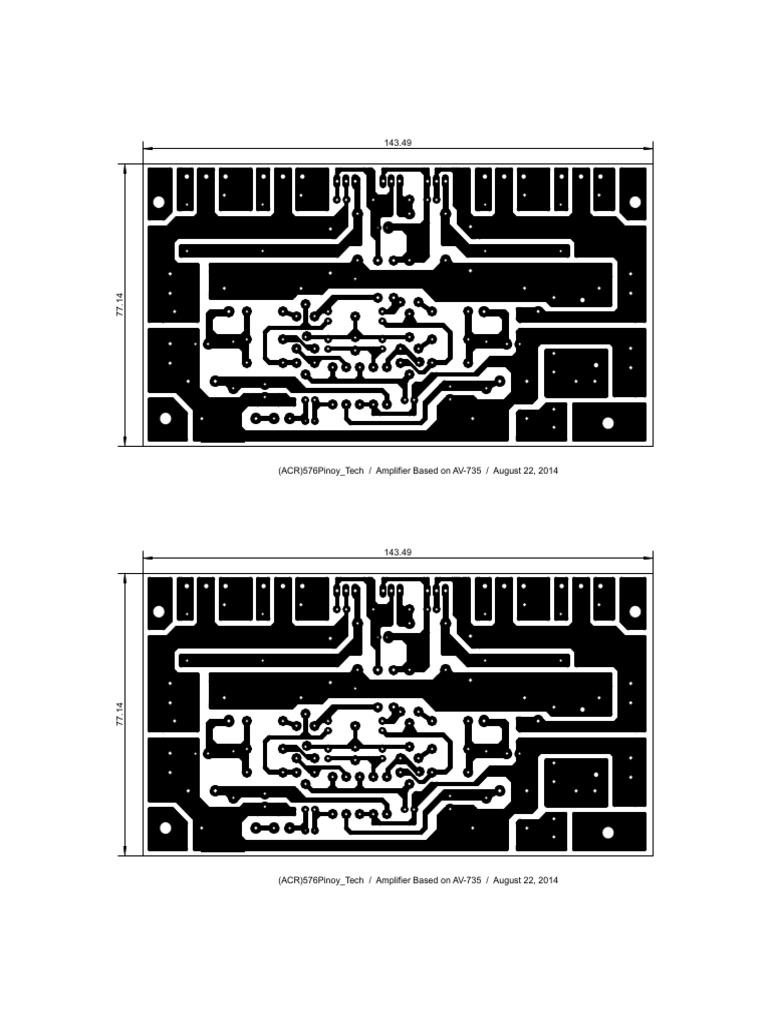 Sakura 735 Audio Amp - PCB - PDF Version 1 | PDF