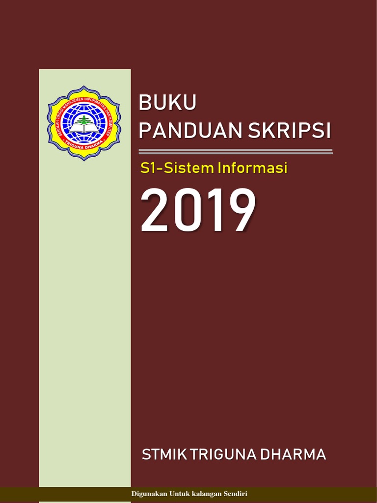 Panduan Skripsi Sistem Informasi 2019-2020 | PDF