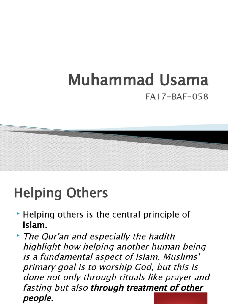 Helping Others | PDF | God In Islam | Religious Behaviour And Experience