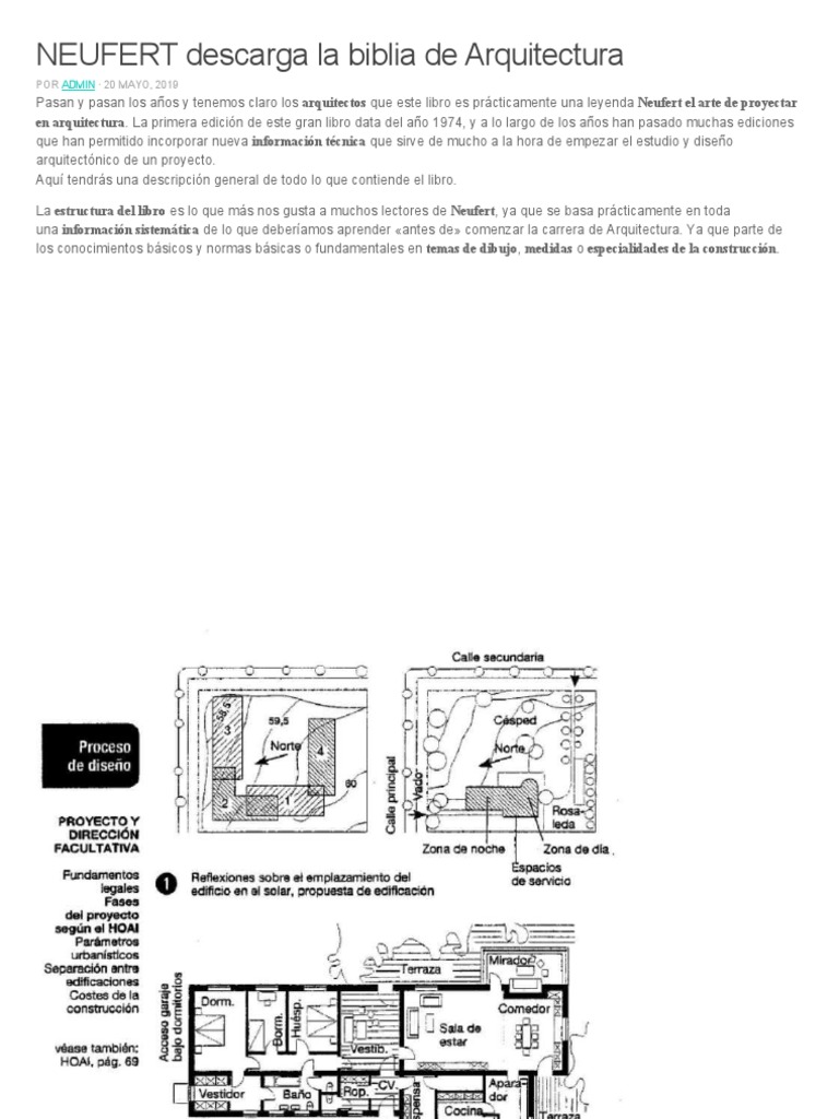 Neufert: La Biblia de la Arquitectura | PDF | Diseño | Libros
