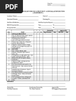 Formulir Inspeksi - Checklist Panel Listrik | PDF