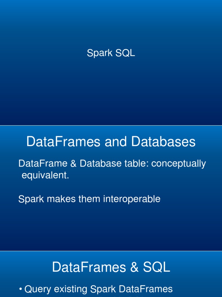 Spark SQL | PDF | Information Retrieval | Computer Programming