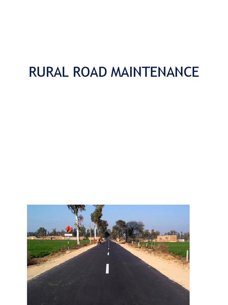 Rural Road Maintenance Strategies | PDF | Road | Sod