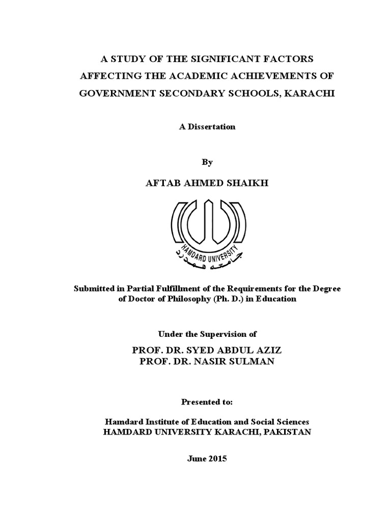 Complete Thesis On Parents Attitude. | PDF | Schools | Teachers