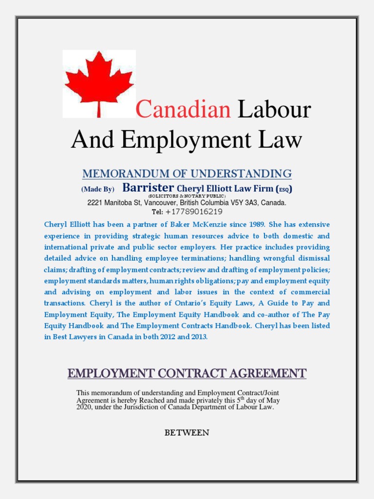 Canadian - Agreement - Cep Experts - Construction) | PDF ...