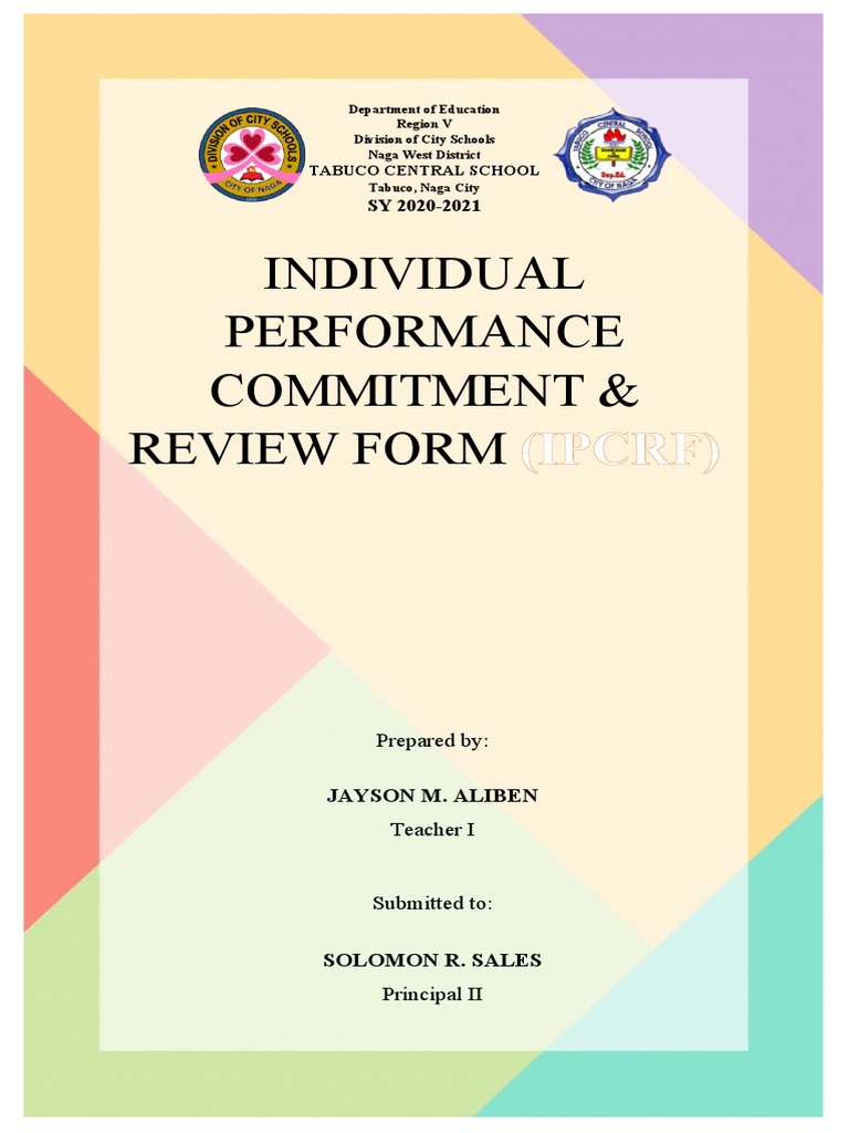 Ipcrf Cover Pages | PDF | Educational Technology | Lesson Plan