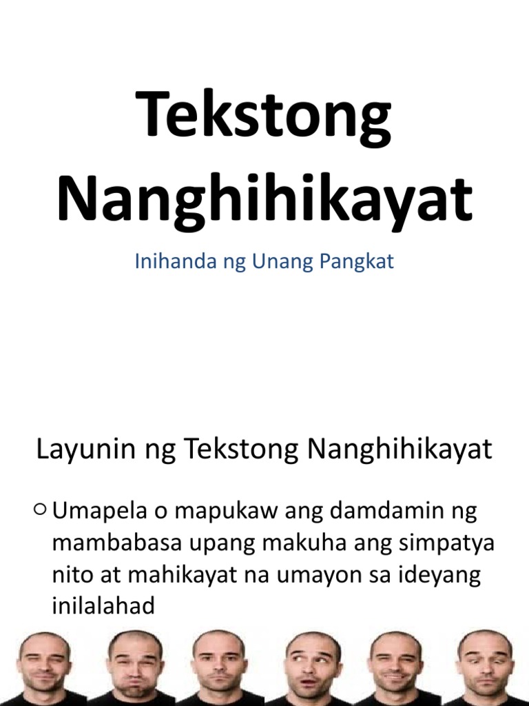 Tekstong Nanghihikayat | PDF