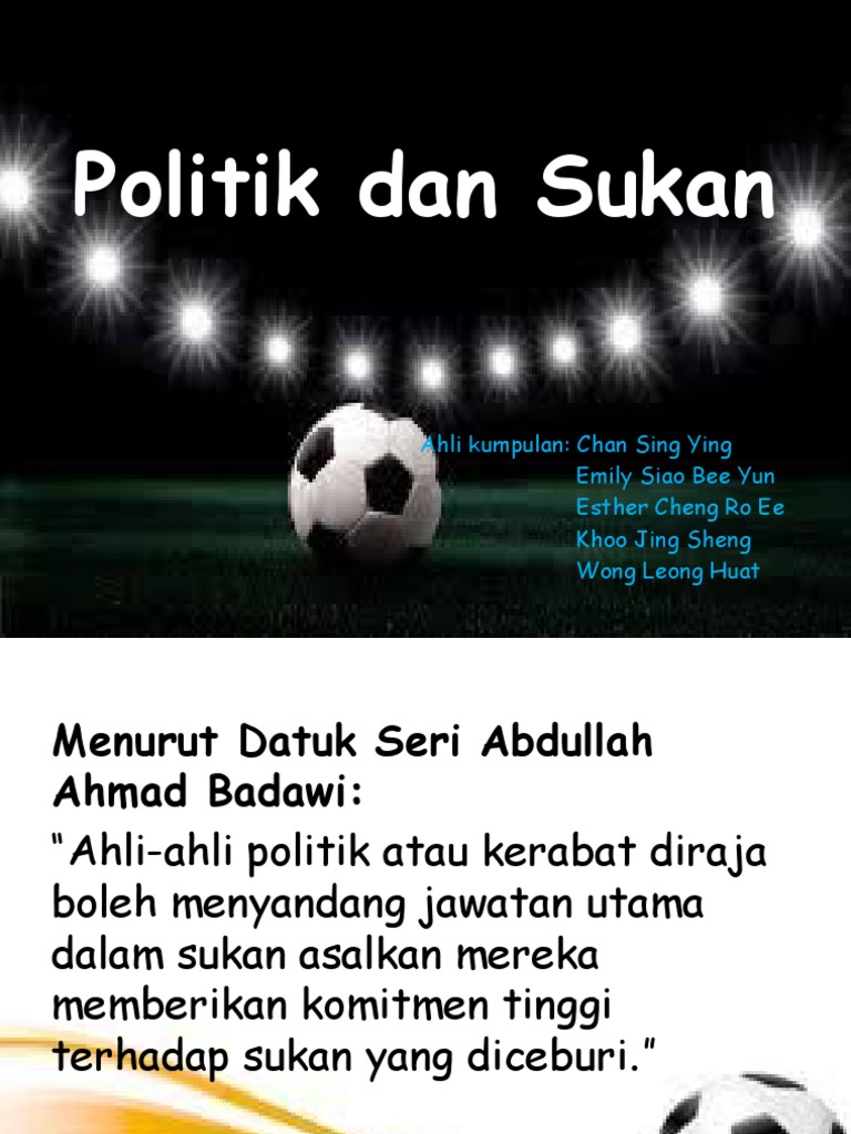 Politik Dan Sukan | PDF