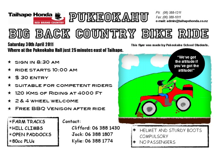 Bike Ride Flyer 2011 | PDF