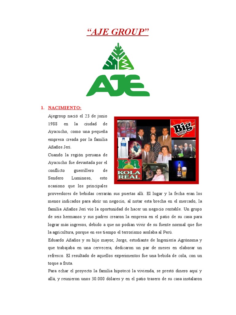 Aje Group | PDF | Economias | Bebidas