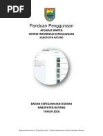 Buku Petunjuk SIMPEG - BKD Kab. Wonosobo | PDF