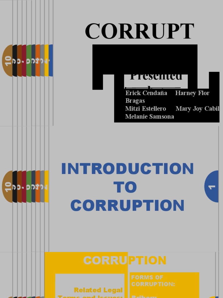 Corrupt ION: Presented by | PDF | Corruption | Political Corruption