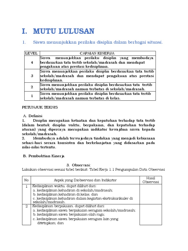 Mutu Lulusan | PDF