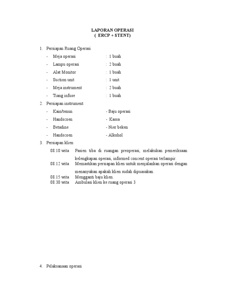 Laporan Operasi H2 | PDF