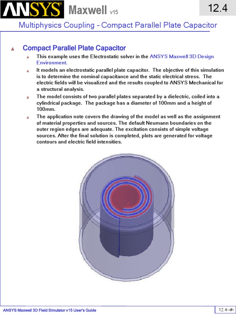 ANSYS Maxwell Capacitor Guide | PDF | Capacitor | Menu (Computing)