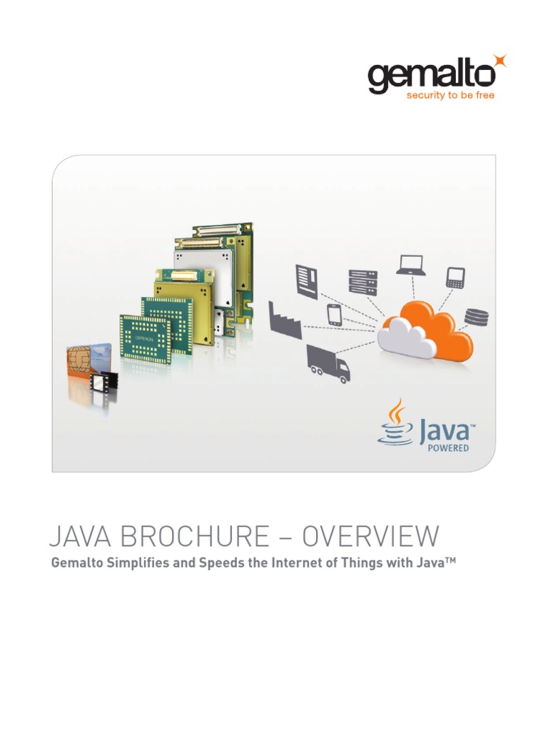 Java Brochure - Overview: Gemalto Simplifies and Speeds The Internet of ...