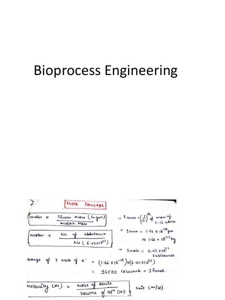 Bioprocess Engineering Class I And Ii Notes Pdf